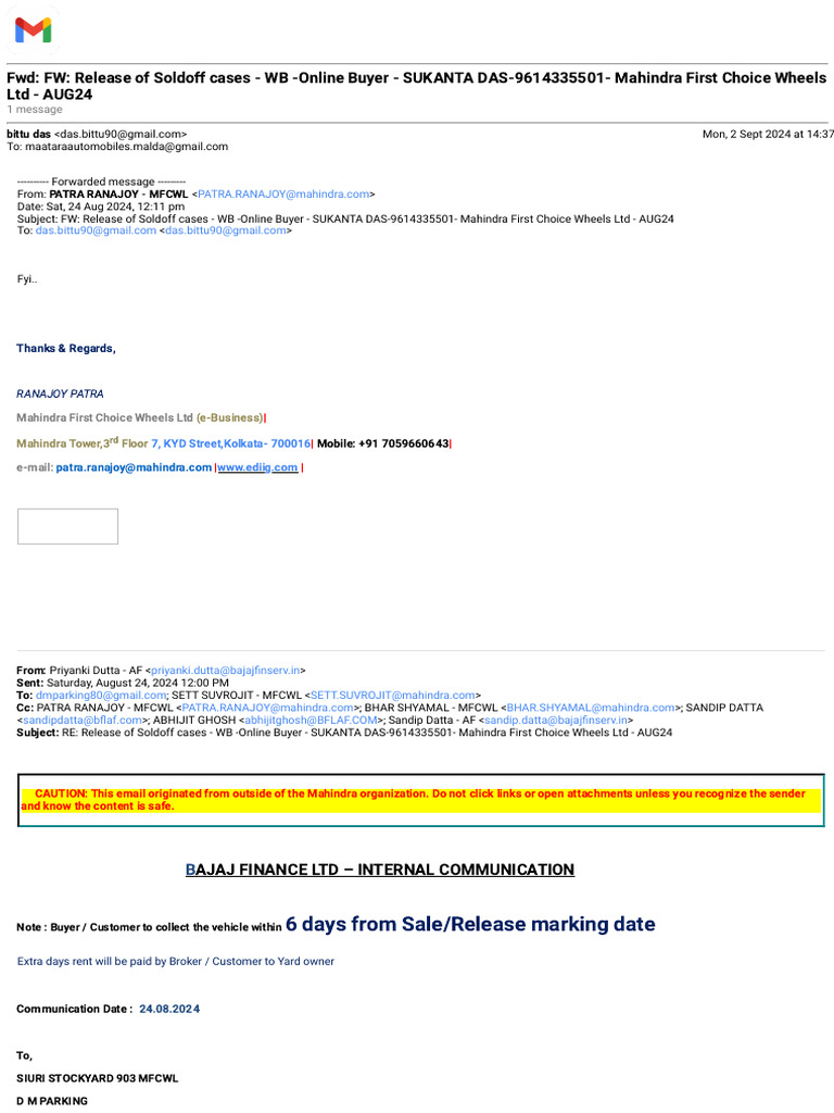 Wb48e1534 Release Order | PDF