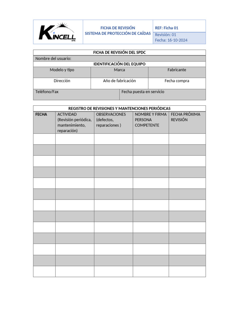 Ficha de Revision Del SPDC | PDF
