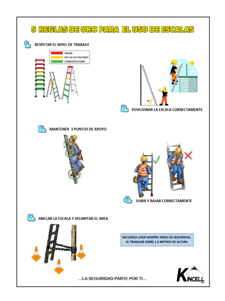 Afiche Reglas de Oro para El Uso de Escalas | PDF