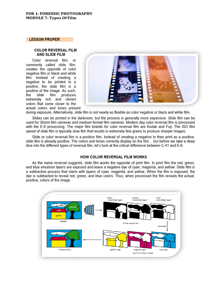 FOR1-MODULE 7. Lesson Proper | PDF | Artistic Techniques | Optics