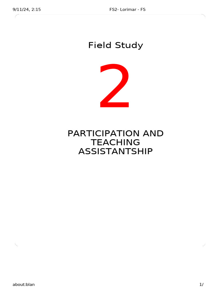 FS2 Lorimar FS Module | PDF | Learning | Reading Comprehension