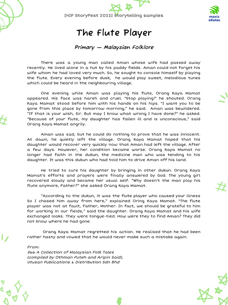 Maxis Ekelas Storytelling Samples | PDF