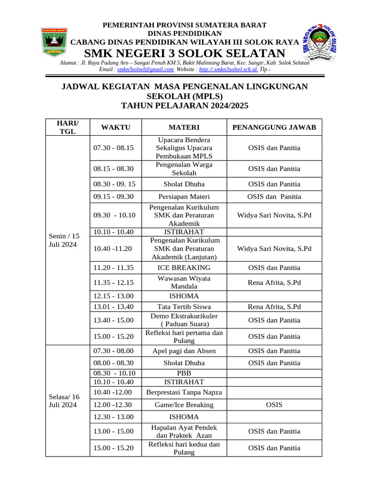 Jadwal MPLS 2024 | PDF