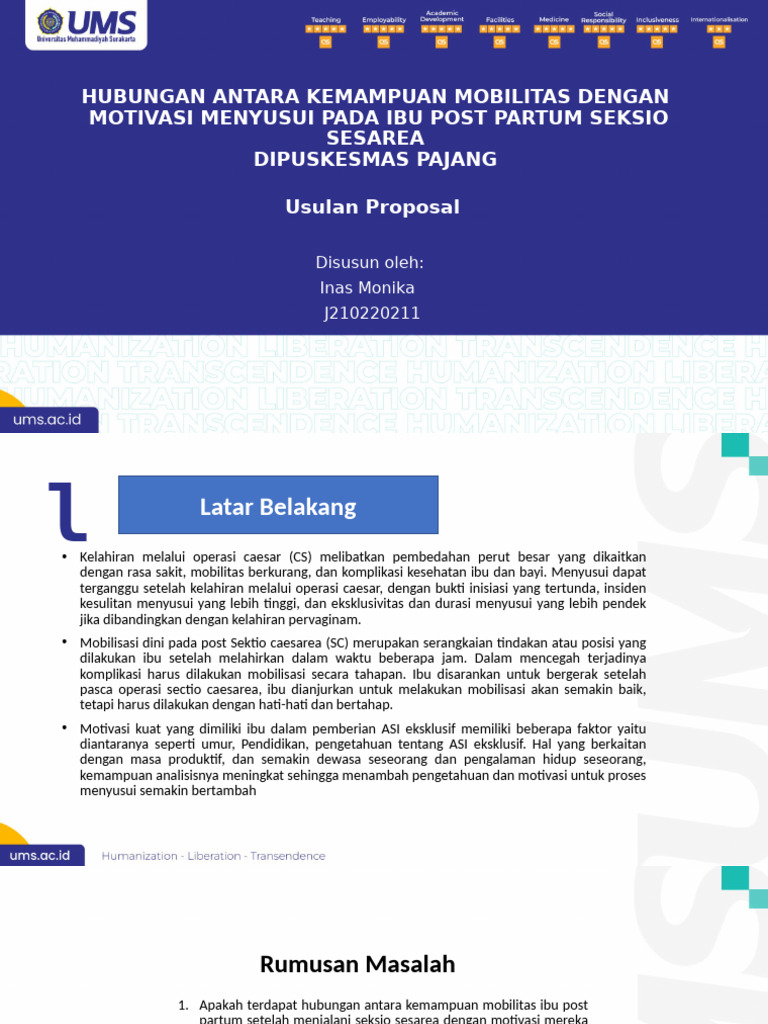 Template Presentasi Resmi UMS (2024) v2 | PDF