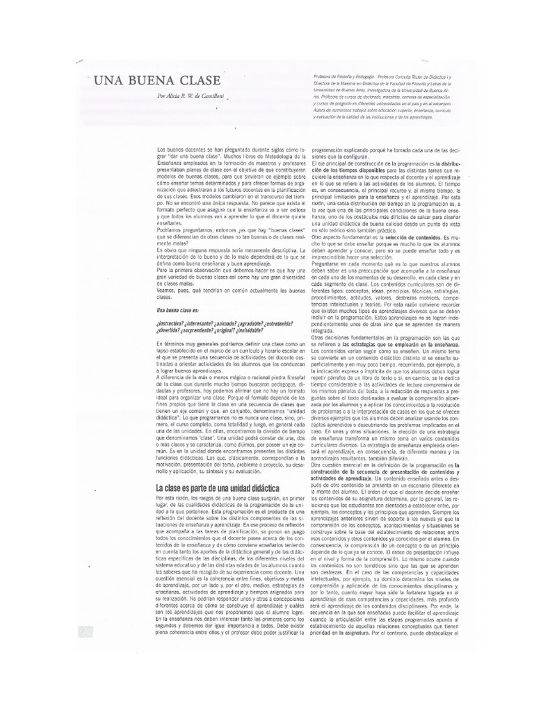 Una_buena_clase | PDF