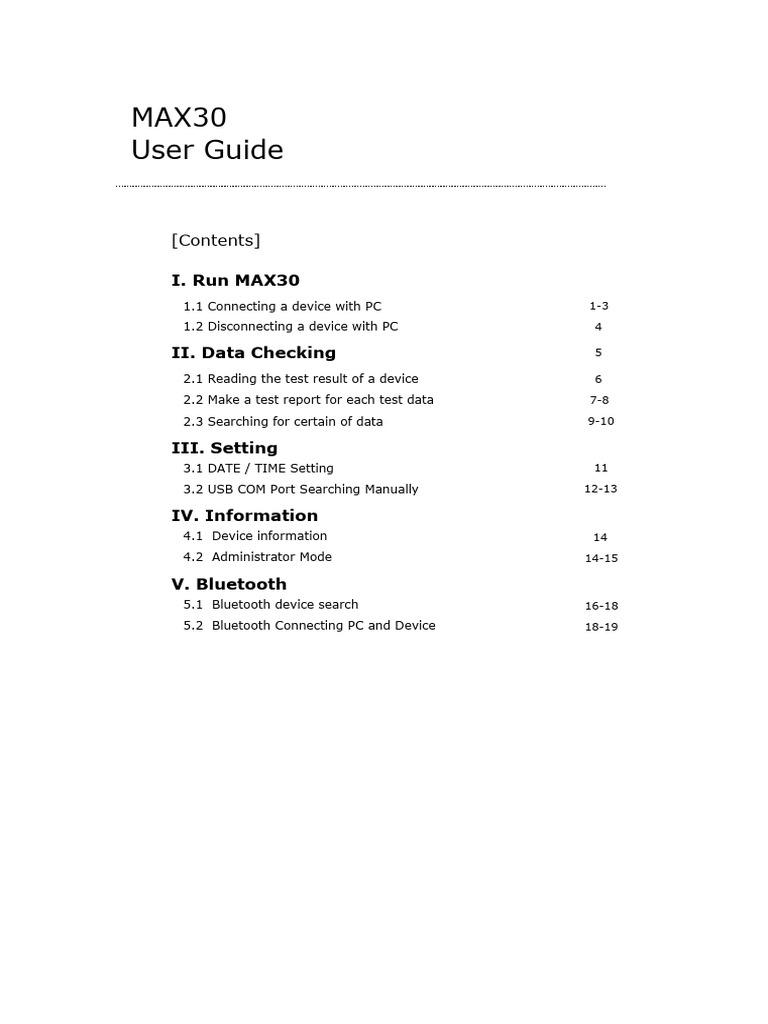 Max 30 Userguide | PDF | Bluetooth | Computer File