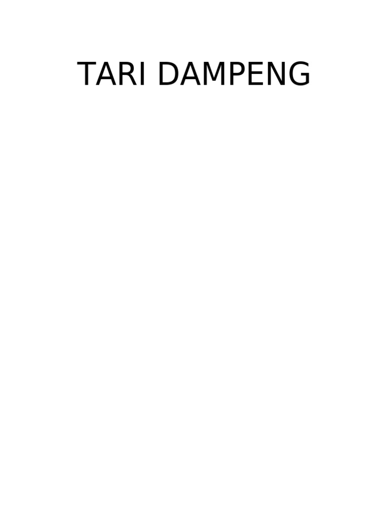 Tari Dampeng: Warisan Budaya Aceh Singkil | PDF