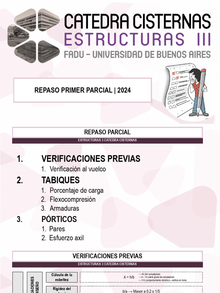 Resuelto Simulacro 1er Parcial Estructuras 3 Catedra Cisternas | PDF