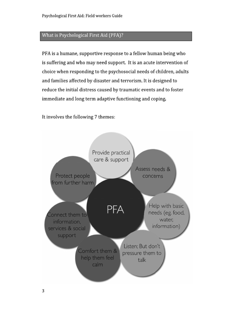 UNI-1 Psychological First Aid | PDF