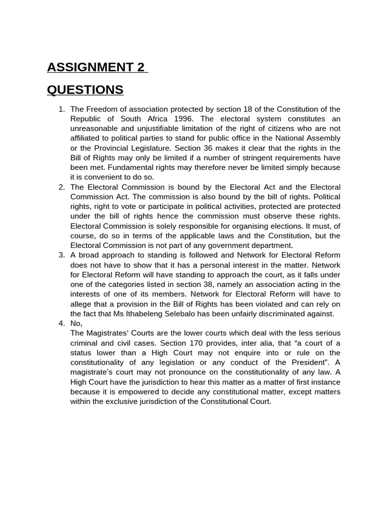 FUR 2601 ASSIGNMENT 2 | PDF