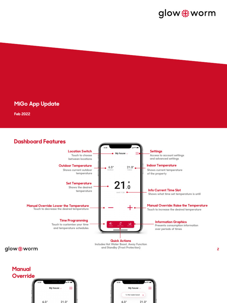 Migo App Update Screen Guide Feb 2022 2345210 | PDF | Temperature ...