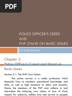 PNP Creed and Core Values | PDF | Police | Integrity