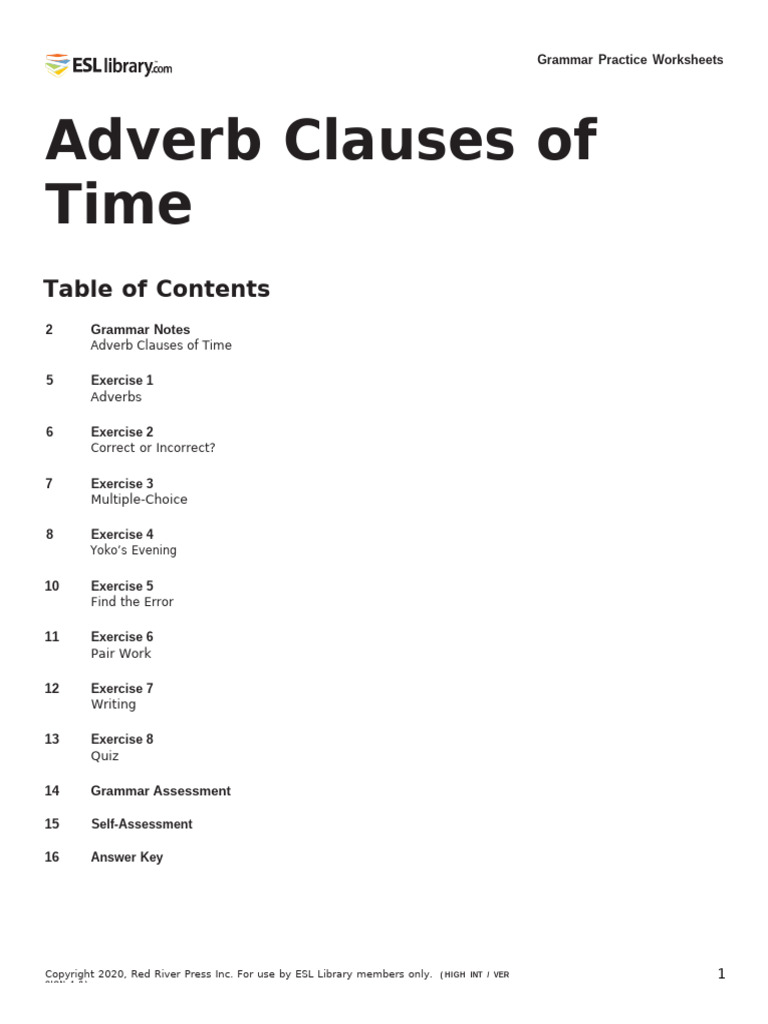 Adverb-Clauses-of-Time | PDF | Comma | Grammar