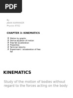 Chapter 2 Kinematic | PDF | Velocity | Acceleration