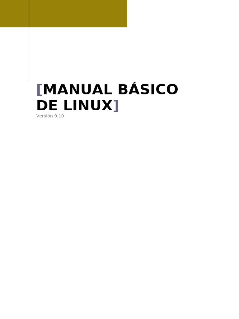 Manual Basico Linux | PDF | Archivo de computadora | Distribución de Linux