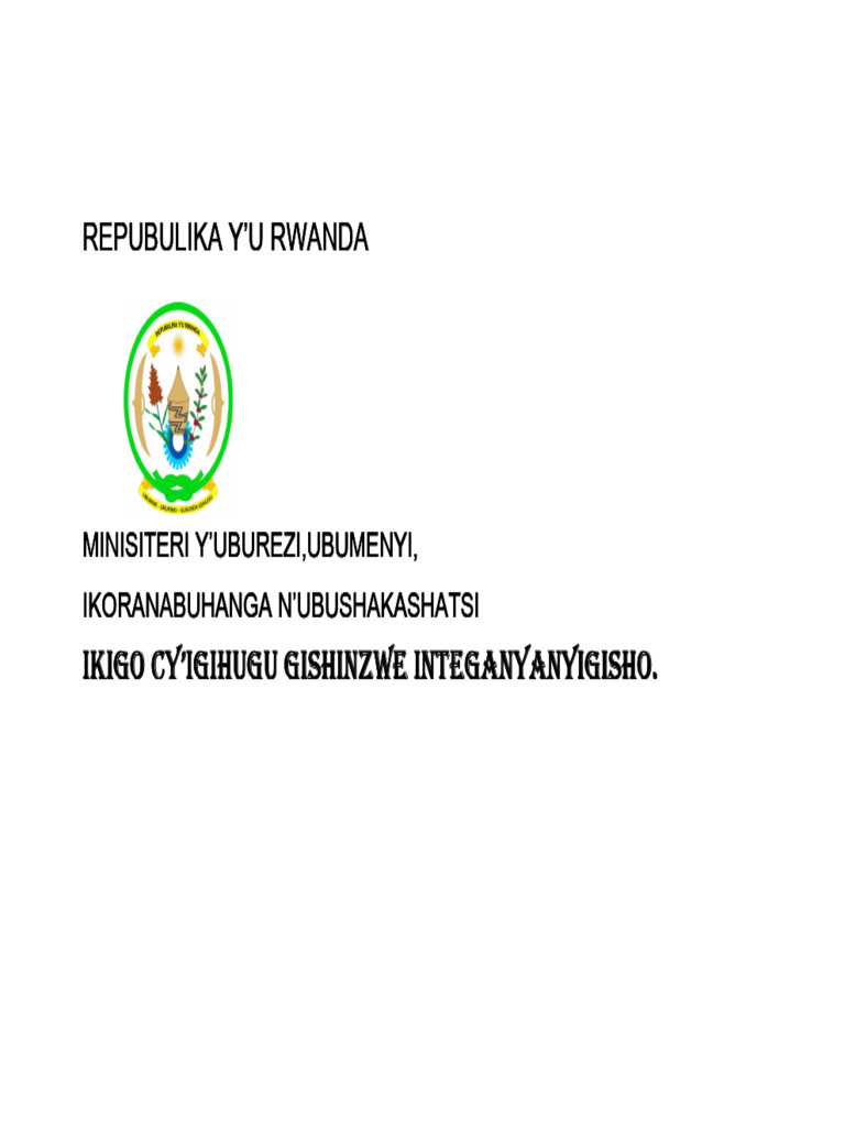 ikinyarwandaP4-P6 | PDF | Rwanda | Languages Of Africa