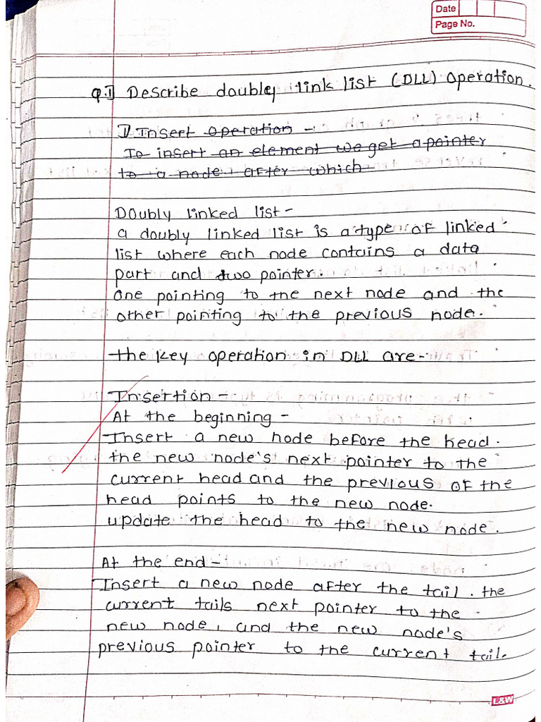 data structure linked list short note | PDF data structure linked list short note | PDF