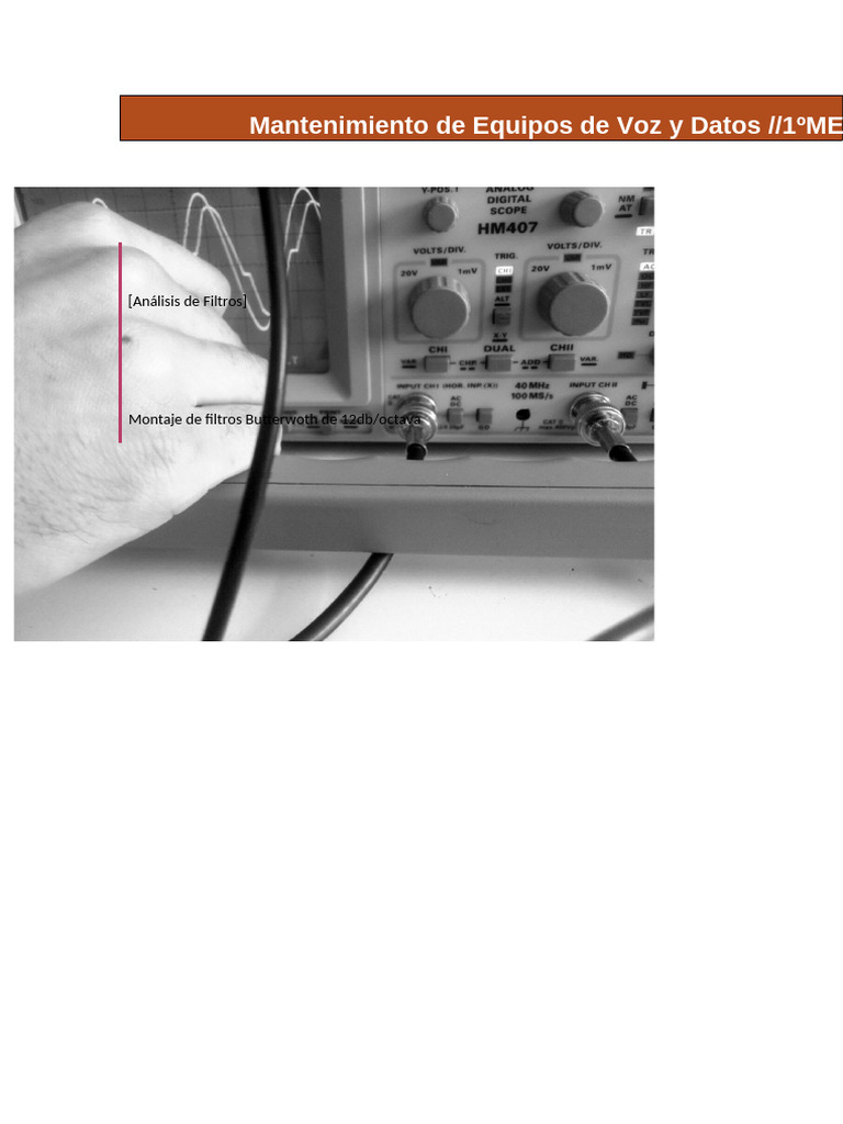 Practica Filtros | PDF | Filtro electronico | Red eléctrica
