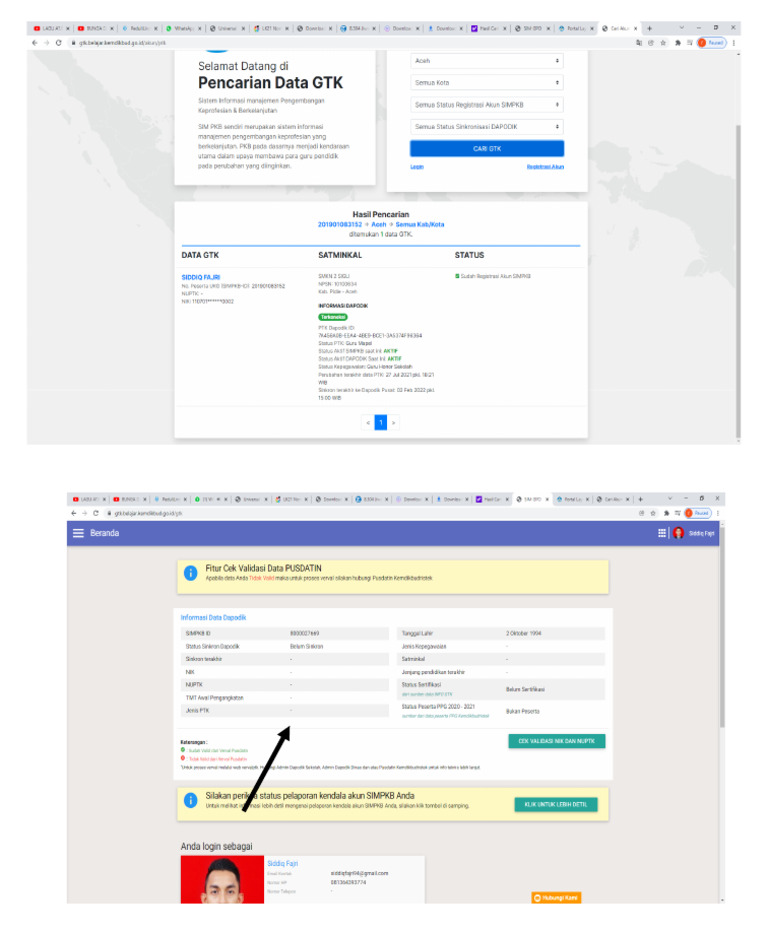 Data Satminkal Oke | PDF