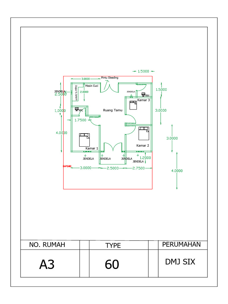 DMJ Six: No. Rumah Type Perumahan | PDF