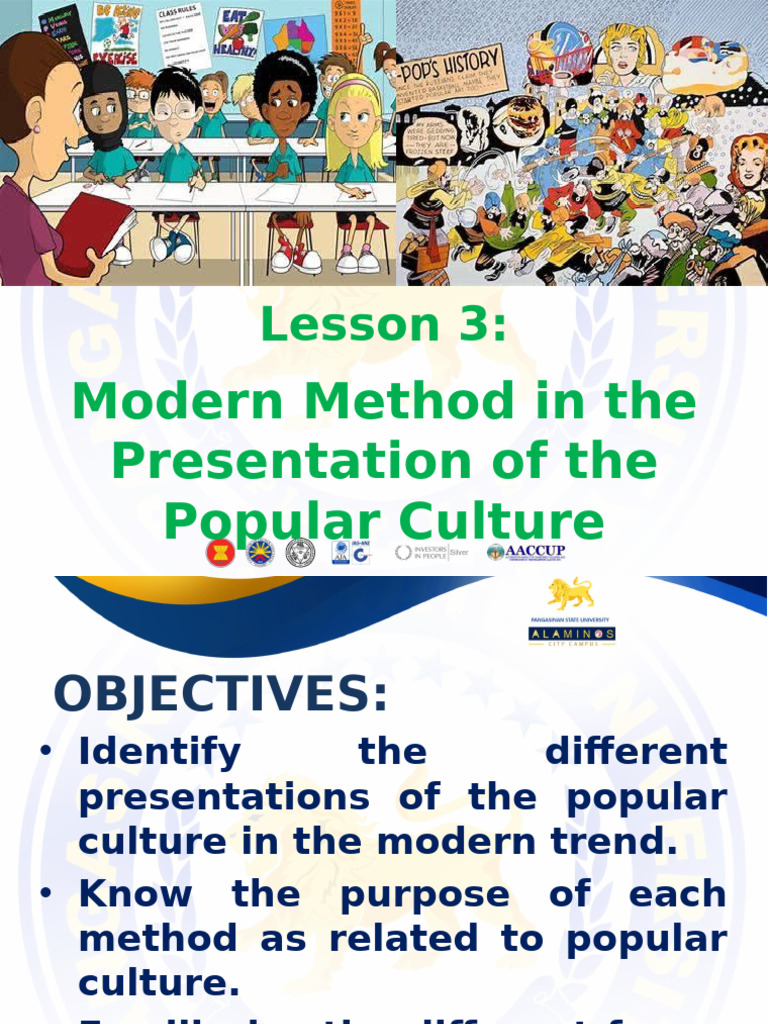Lesson 3 Modern Methods in The Presentation of Popular Culture | PDF ...