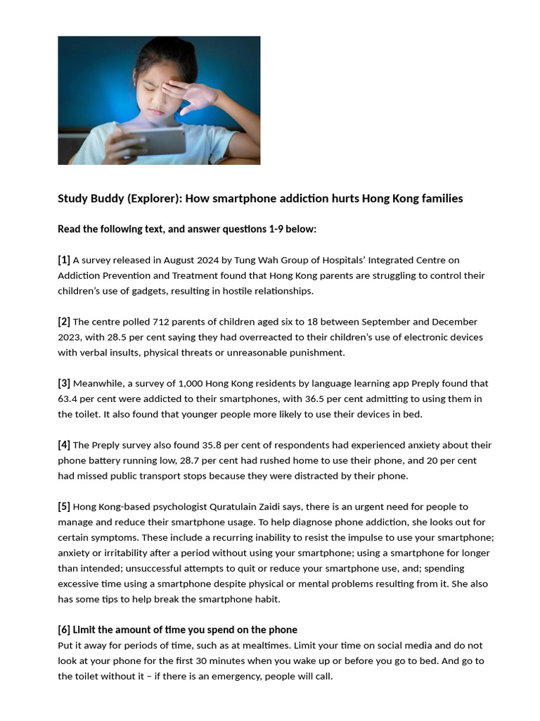 Using Smartphone Become An Addiction | PDF | Mental Health | Psychology