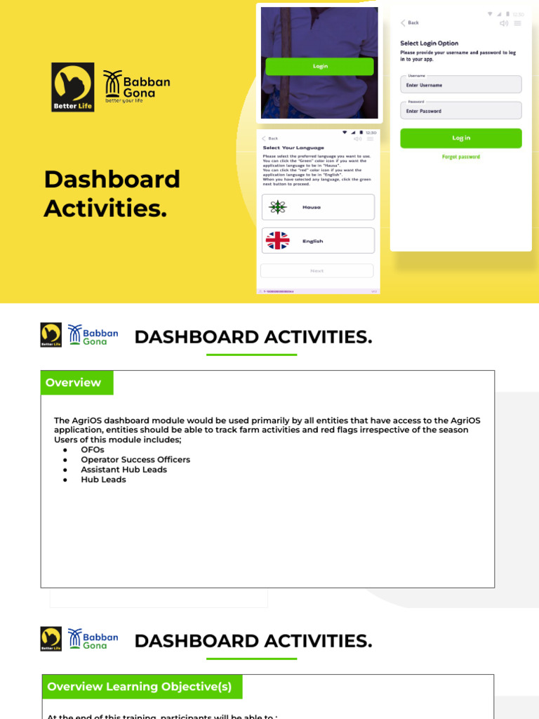 Dashboard Activities | PDF | Login | User (Computing)