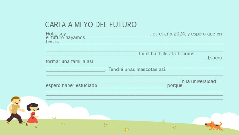 Carta a mi yo del futuro | PDF
