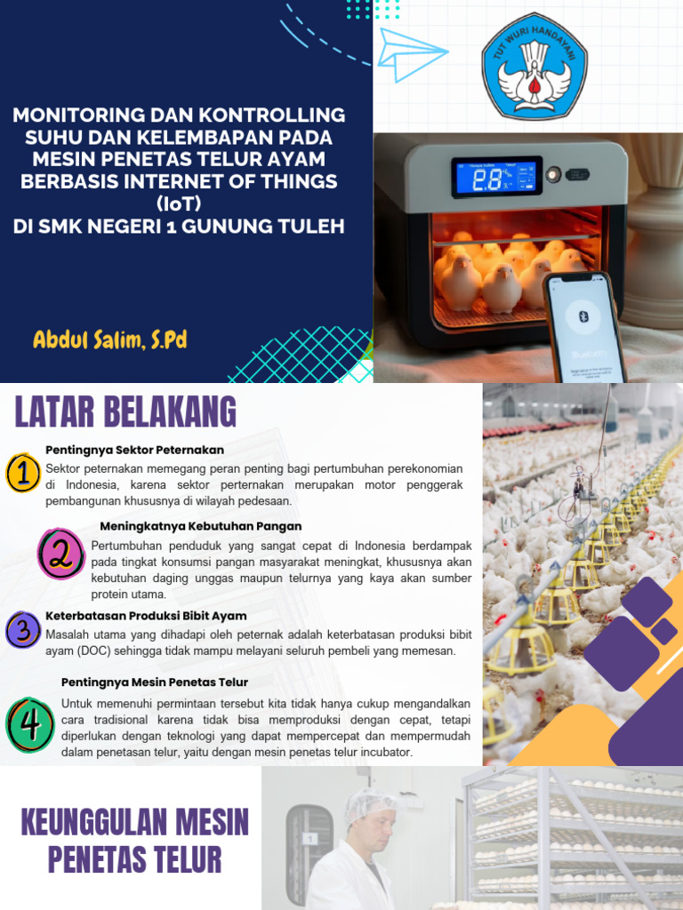 Monitoring Dan Kontrolling Suhu Dan Kelembapan Pada Mesin Penetas Telur Ayam Berbasis Internet ...