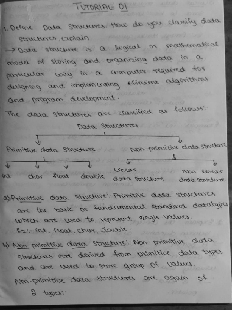 DSA Tutorial 1 | PDF