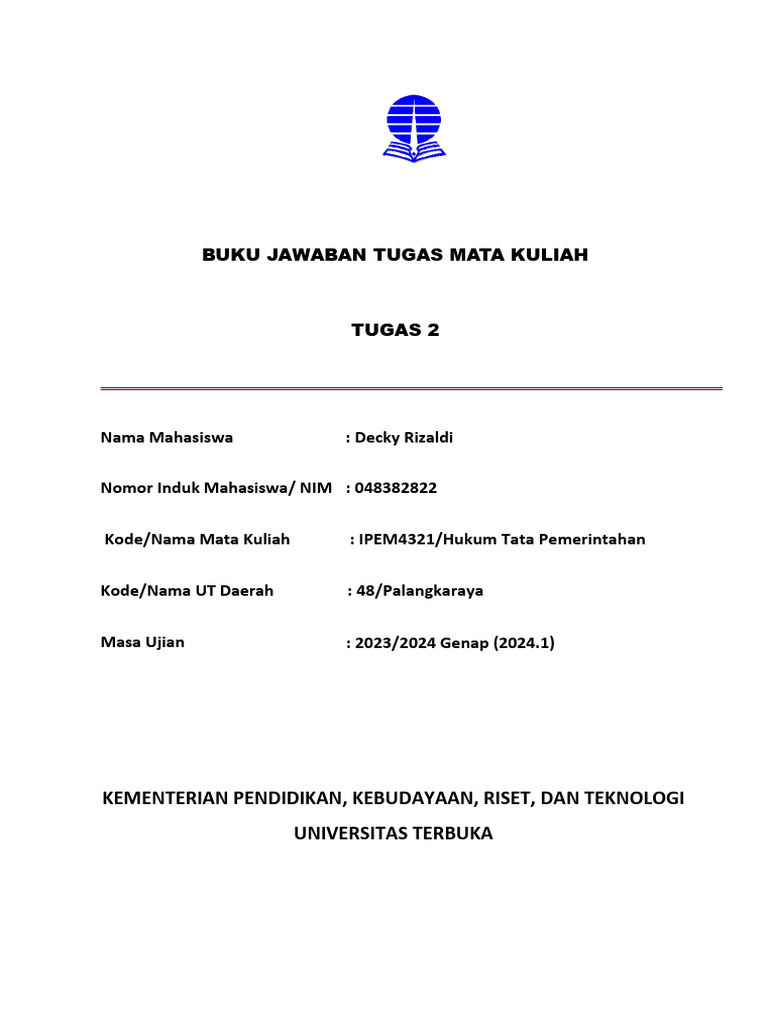 Decky Rizaldi TMK 2 Hukum Tata Pemerintahan | PDF