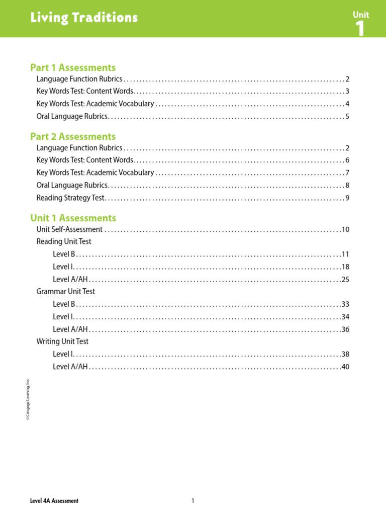 RH Assessment 4A U1 | PDF | Vocabulary | Question