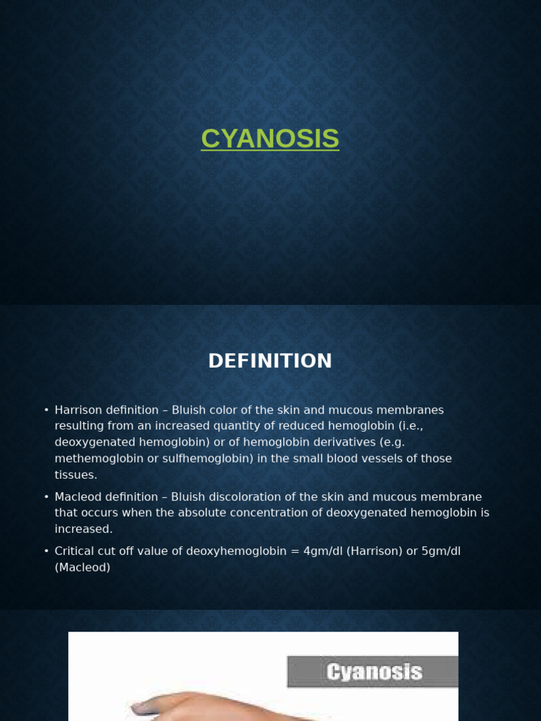 Cyanosis | PDF | Medical Specialties | Clinical Medicine