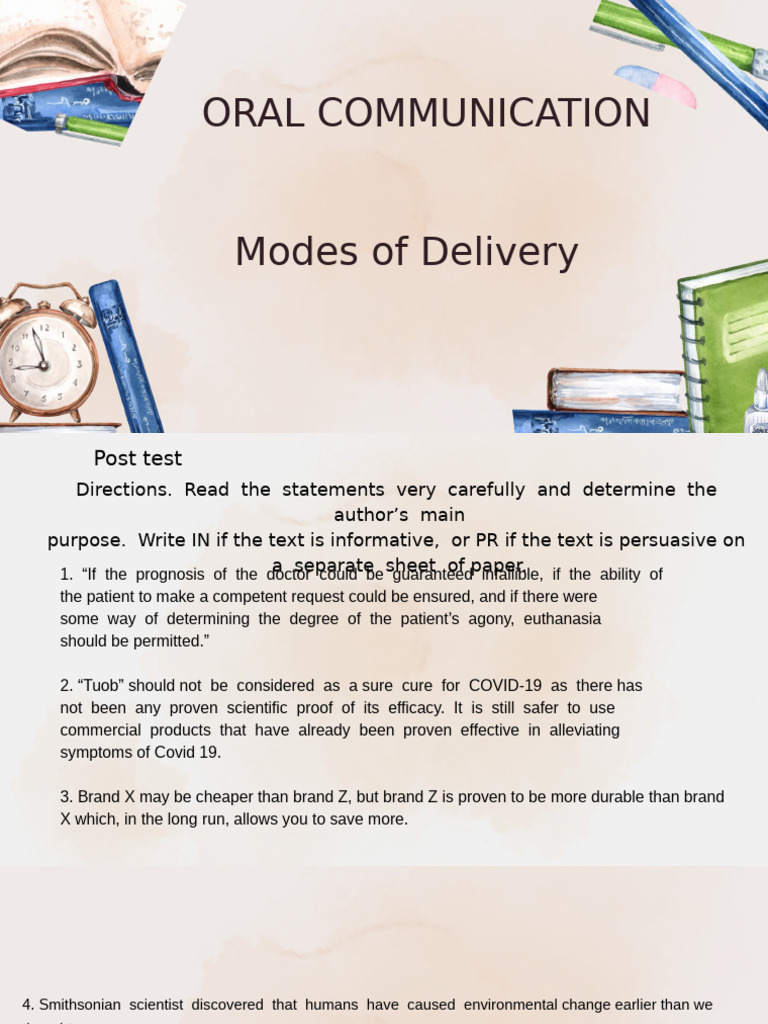 Types of English Text | PDF | Speech