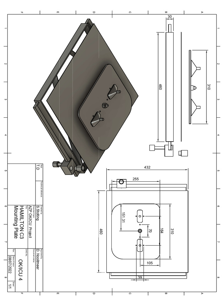 Hamilton C3 Mounting Plate Specs | PDF