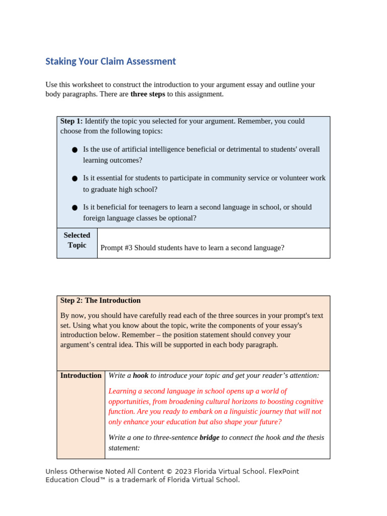 04 04 Staking Your Claim | PDF | Multilingualism | Learning