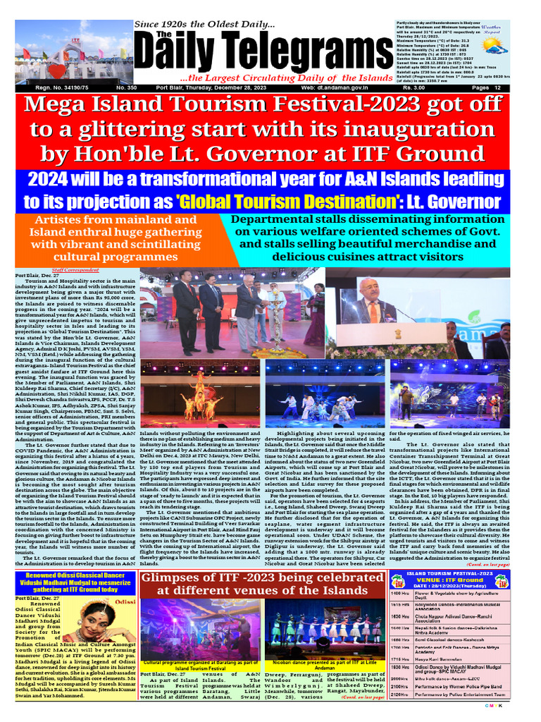 Daily Telegram Andaman | PDF