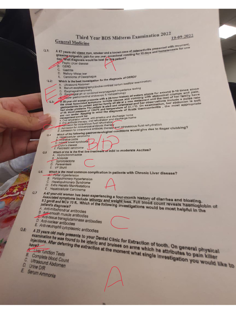 Medicine 2022 Mids | PDF