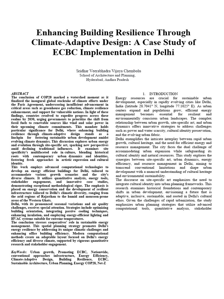 Enhancing Building Resilience Through Climate Adaptive Design A Case ...