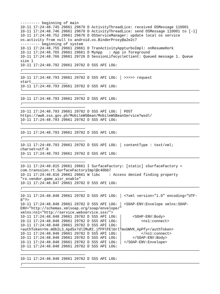 Android App Debug Log | PDF | Computing | Software