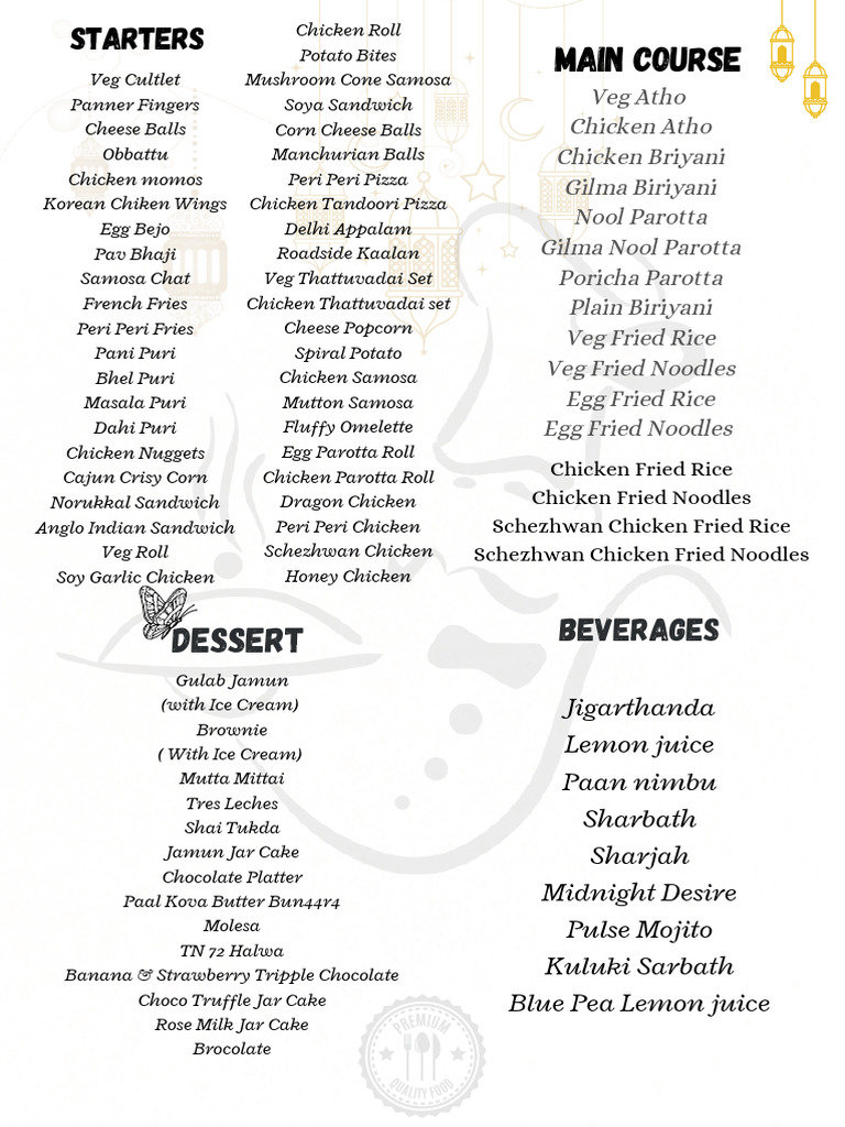 Luzern Steakhouse Menu Highlights | PDF | Food And Drink Preparation ...