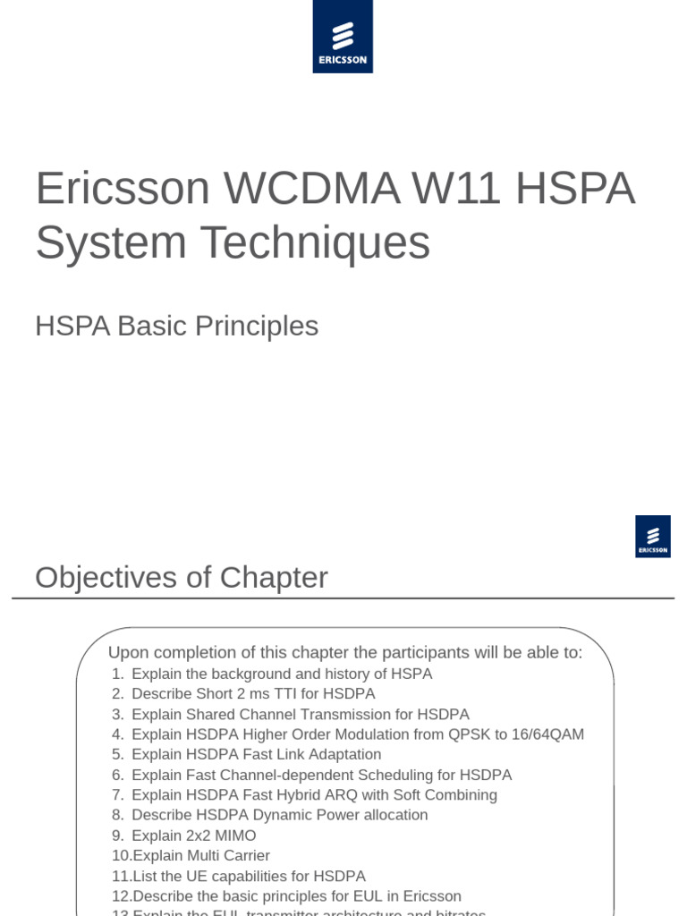 HSPA Principles | PDF | High Speed Packet Access | Mimo