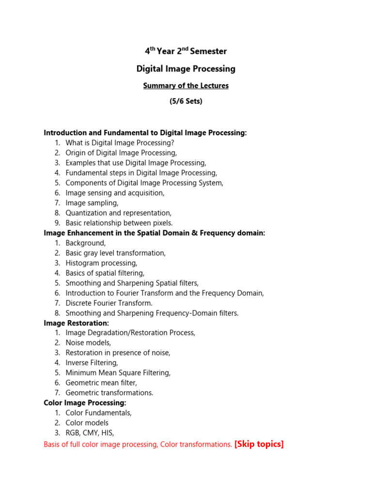 Summery of my lecture | PDF