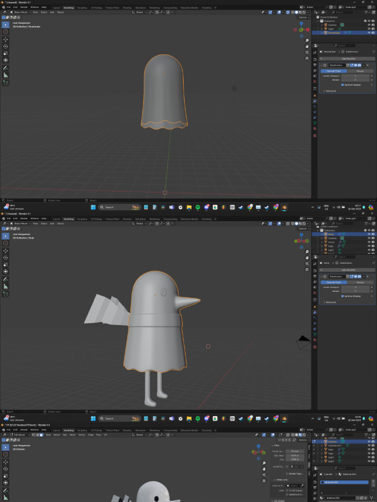 Oyasumi Punpun - 3D Modelling Progress Report | PDF