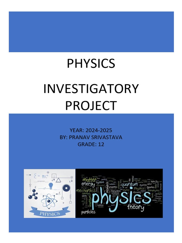 Physics Grade 12 Project | PDF | Refractive Index | Mirror