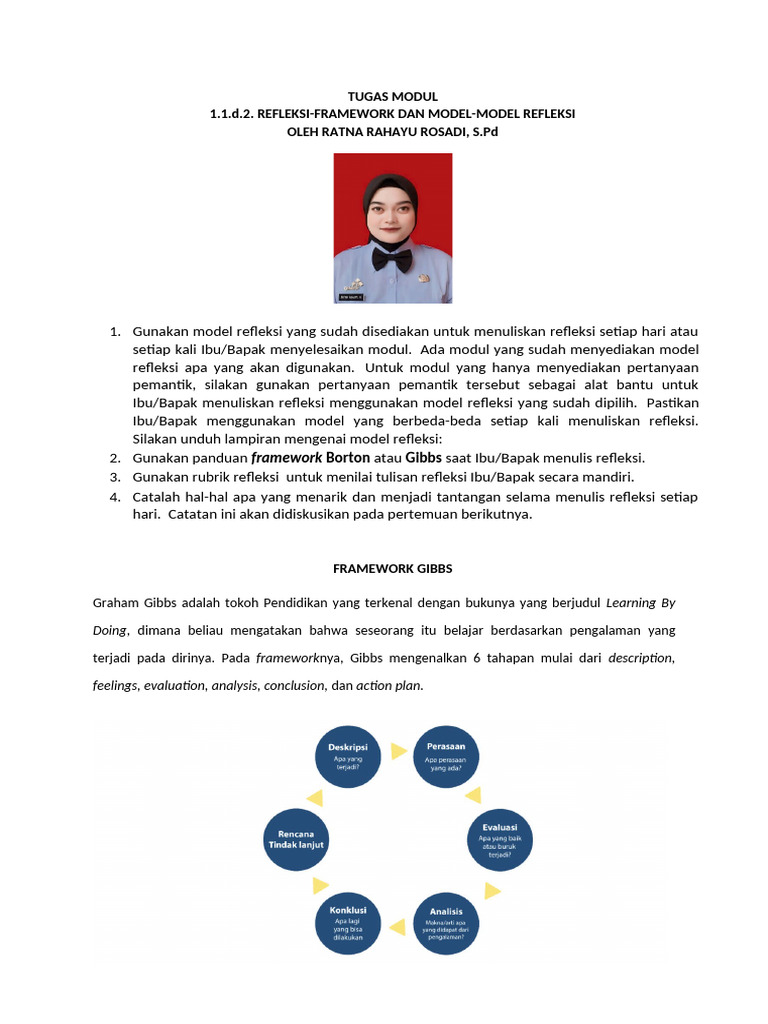 Tugas 1.1.d.2 Refleksi Framework Gibbs | PDF