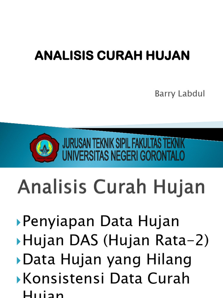Analisis Curah Hujan | PDF