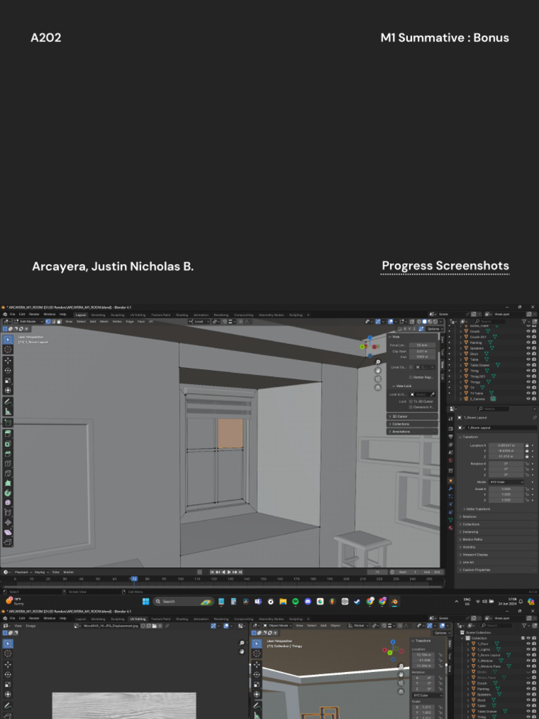 Apartment Modelling Progress Report | PDF