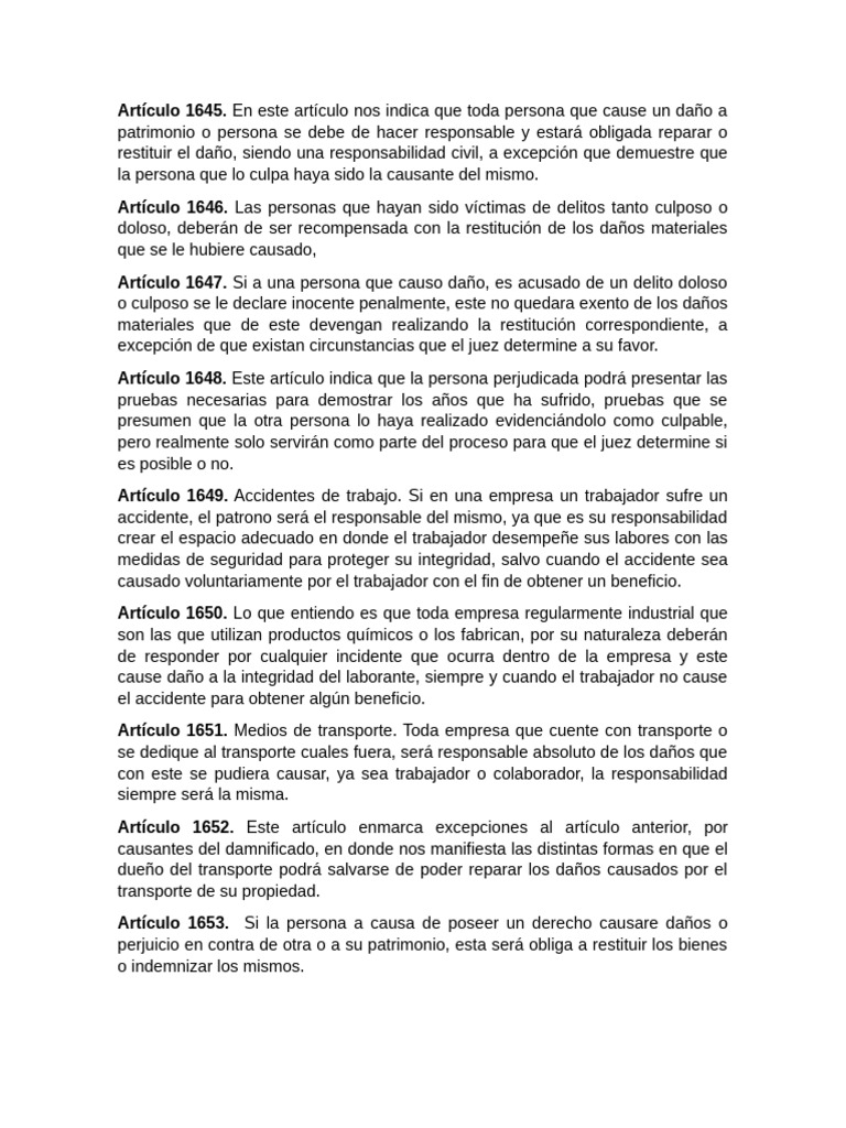 civil | PDF | Daños y perjuicios | Ley común