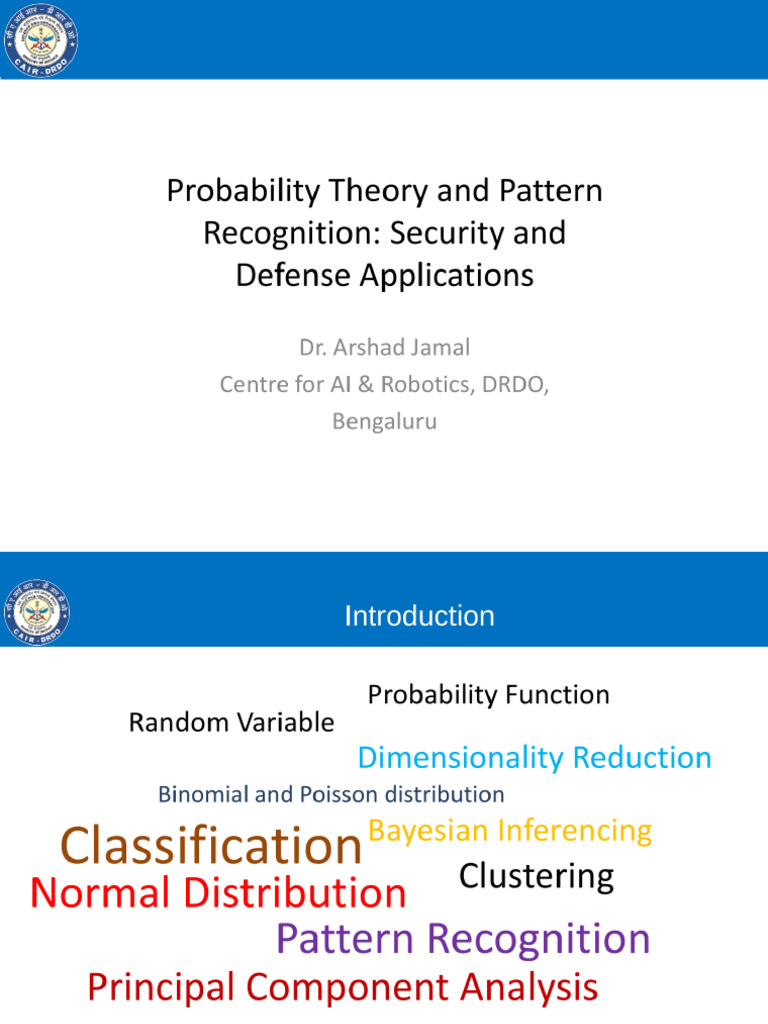 Notes - Probability Theory and Patter | PDF
